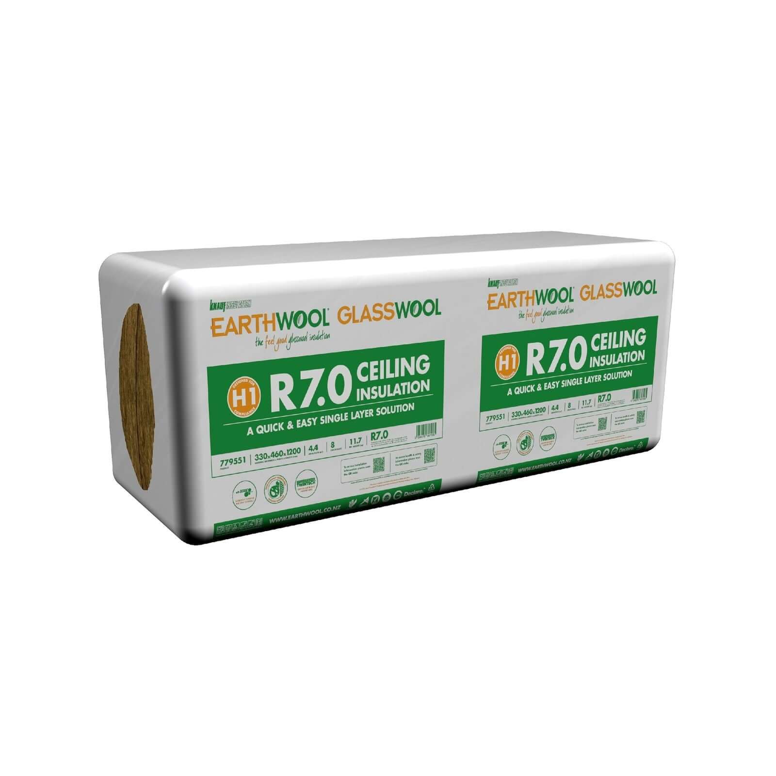 Earthwool R7.0 Thermal Ceiling Batts (330mm thick) - 460mm and 620mm ...